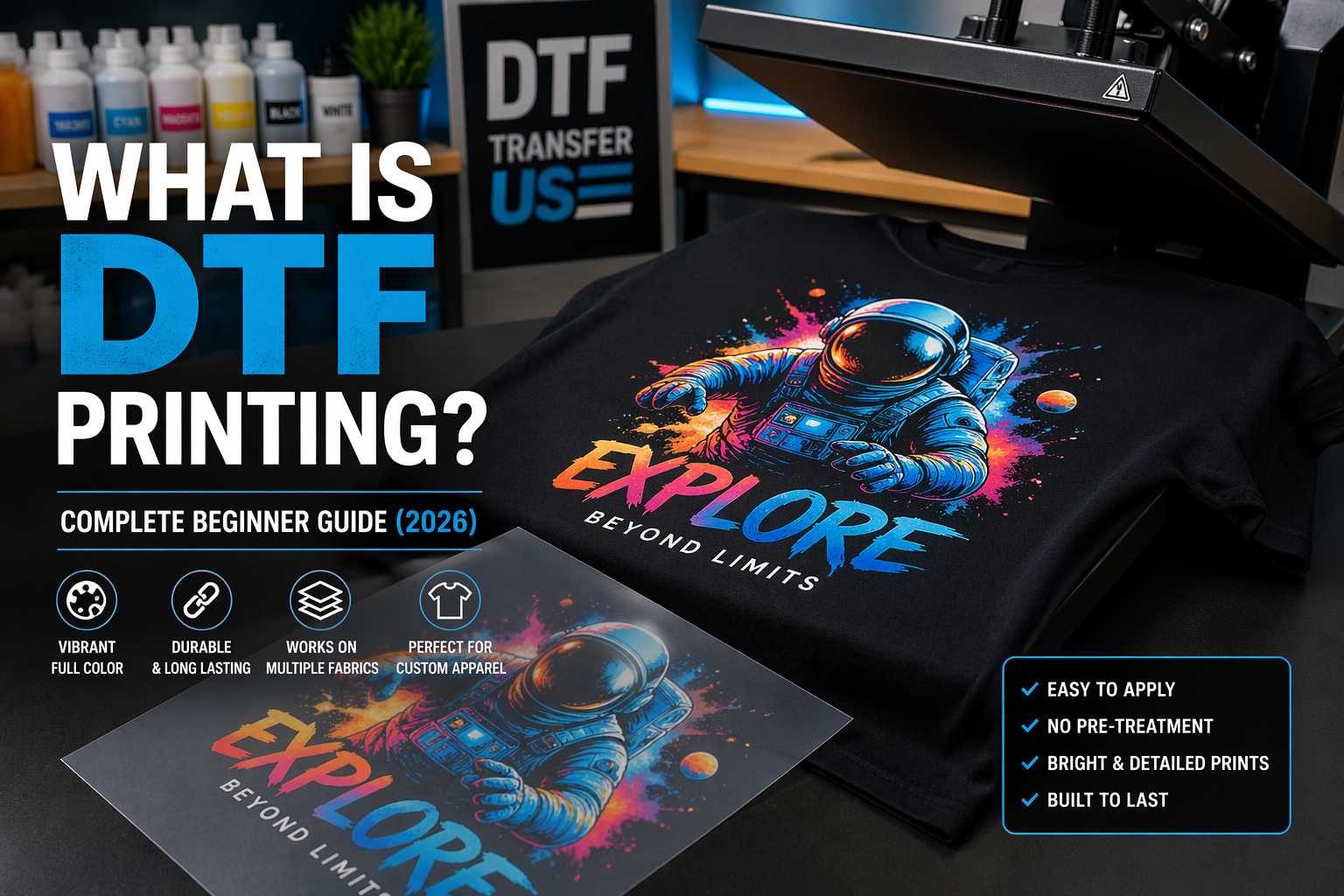 What Is DTF Printing? Complete Beginner Guide (2026) – DtfTransferUs